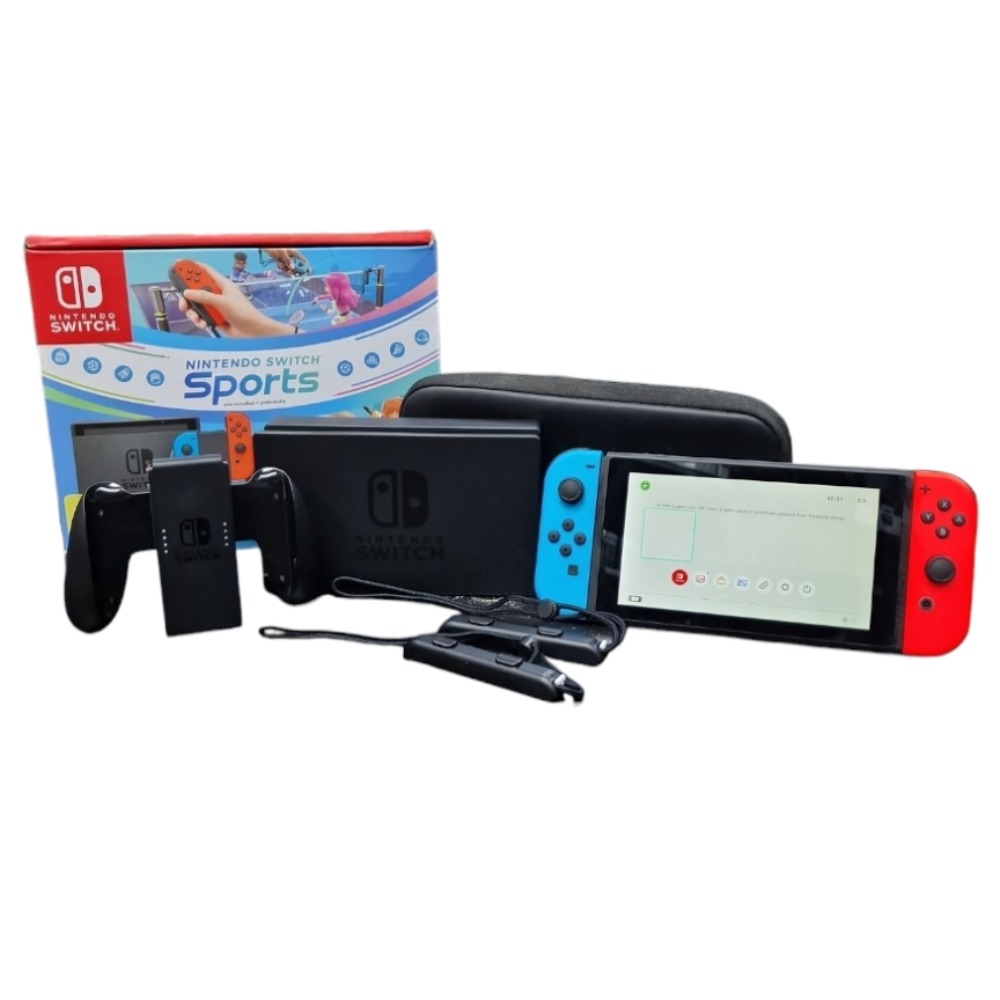 Used Nintendo Switch 32GB Neon Console, Boxed - Own4Less